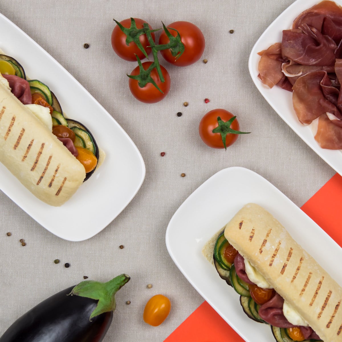 Panini Jambon Tomate Mozzarella - La Maison du Jambon de Bayonne Panini Jambon Tomate Mozzarella - La Maison du Jambon de Bayonne