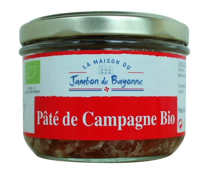 Pâté de campagne Bio 180 gr - La Maison du Jambon de Bayonne