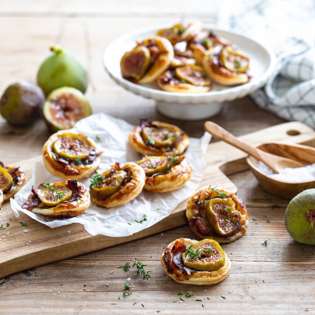 Recette mini feuilletés figue coppa | La Maison du Jambon de Bayonne
